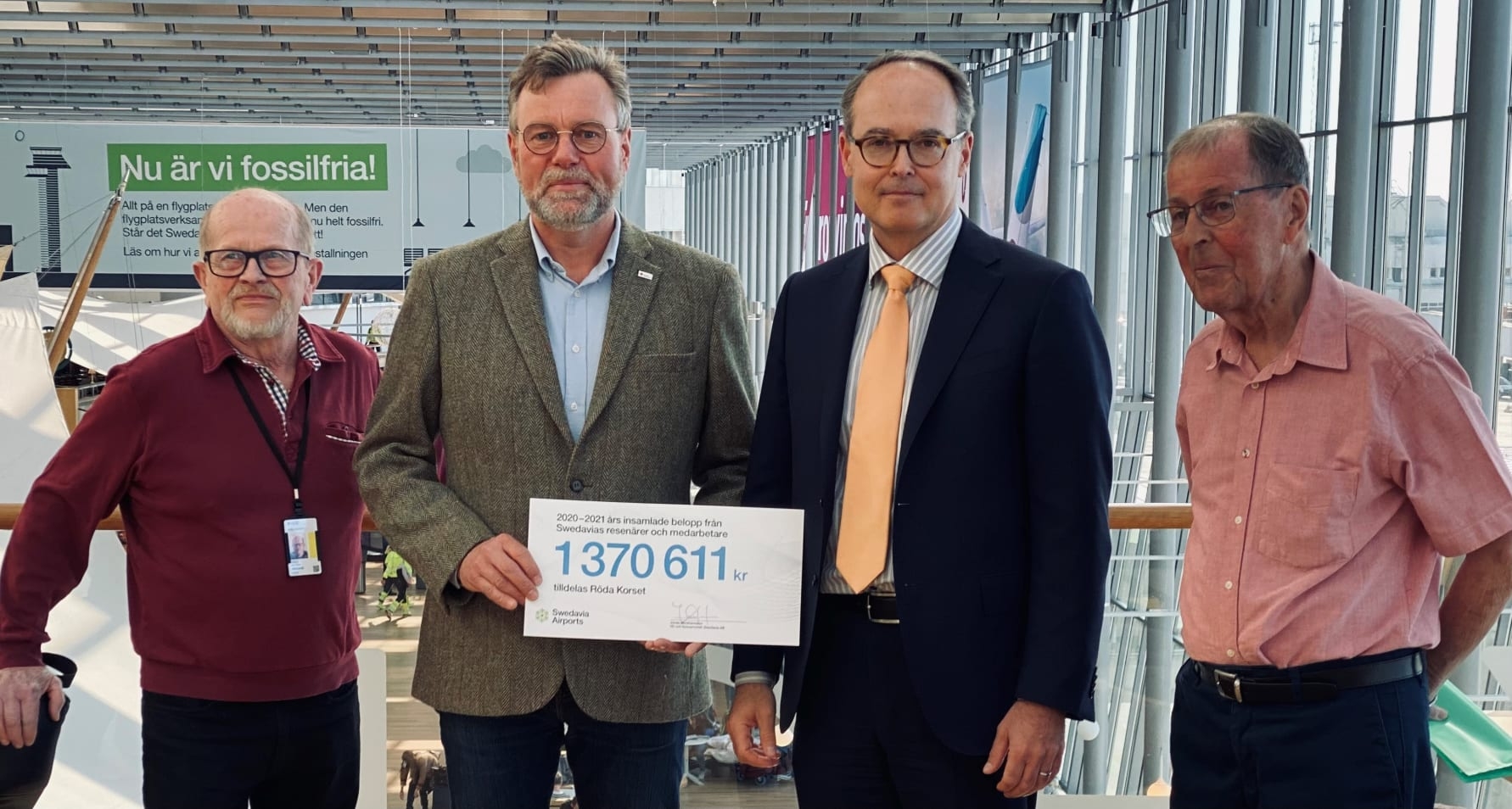Swedavia’s passengers and employees donate nearly 1.4 million kronor to ...